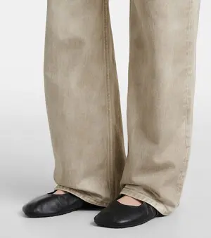 Loewe Wide-leg Jeans - Beige