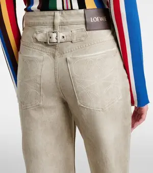 Loewe Wide-leg Jeans - Beige