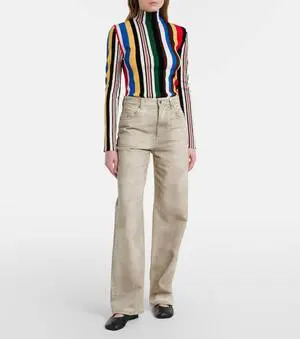 Loewe Wide-leg Jeans - Beige
