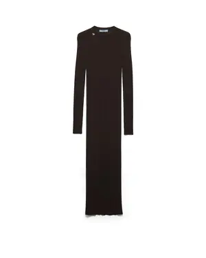 Prada Wool Knit Dress - Brown