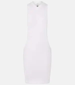 Versace Cotton-blend Jersey Mini Dress