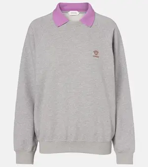 Versace Cotton Jersey Sweatshirt - Grey