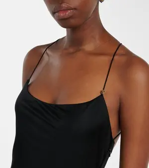 Versace Jersey Maxi Dress - Black