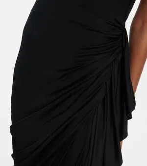 Versace Jersey Maxi Dress - Black