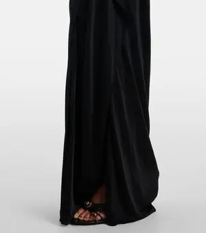 Versace Jersey Maxi Dress - Black