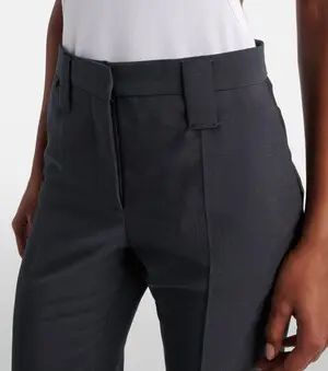 Versace Wool And Mohair Tapered Pants