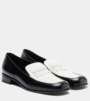 Givenchy Label Leather Loafers
