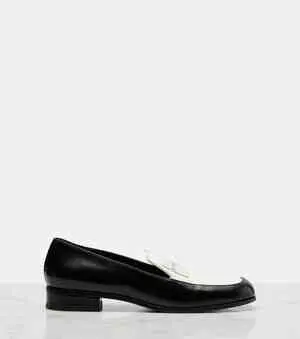 Givenchy Label Leather Loafers