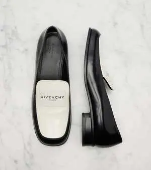 Givenchy Label Leather Loafers
