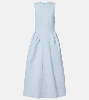 ROTATE BY BIRGER CHRISTENSEN Jacquard Midi Dress - Blue