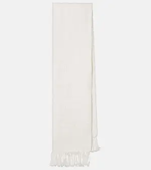 THE ROW Kastel Linen Scarf - White