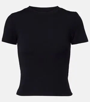 The Upside Shelter Ribbed-knit T-shirt - Black