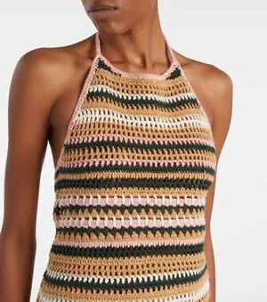 The Upside Crochet Halterneck Cotton Top