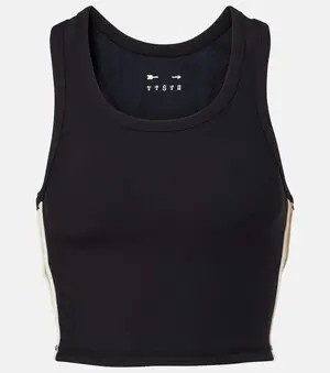 The Upside Arcadia Sophie Racerback Crop Top - Black