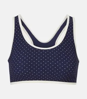 The Upside Spellbound Jade Polka-dot Sports Bra - Blue