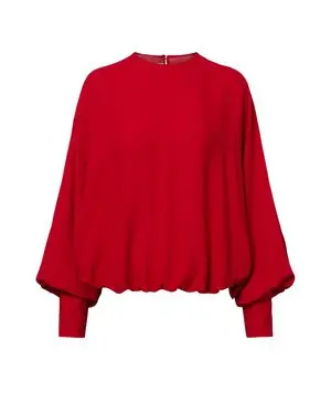 Valentino Garavani Silk Georgette Blouse - Red