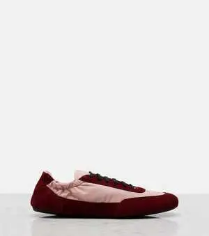 Prada Collapse Re-nylon And Suede Sneakers
