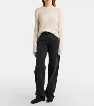 THE ROW Leo Suede Loafers - Brown