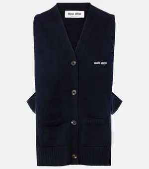 Miu Miu Cashmere Sweater Vest - Blue