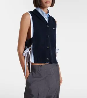 Miu Miu Cashmere Sweater Vest - Blue