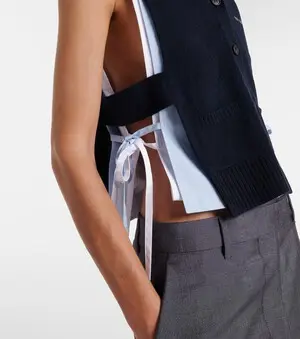 Miu Miu Cashmere Sweater Vest - Blue