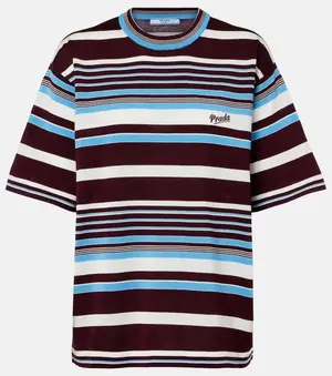 Prada Striped Cotton Shirt - Multicoloured