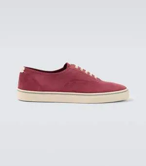 Brunello Cucinelli Suede Sneakers - Red