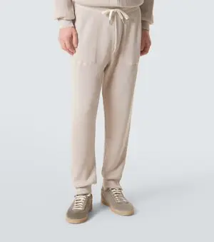 Brunello Cucinelli Cotton Corduroy Sweatpants - Beige