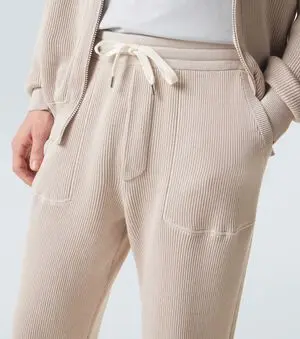 Brunello Cucinelli Cotton Corduroy Sweatpants - Beige