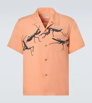 JW Anderson Printed Bowling Shirt - Orange