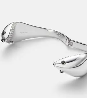 Yvonne Léon Requin Bangle With Diamonds