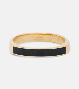 TOTEME Signature Enamel Gold-plated Bangle - Black