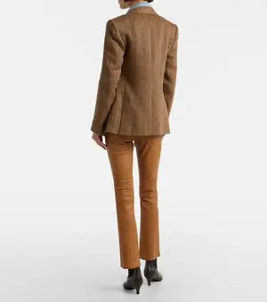 Stouls Jp Twenty Leather Slim Pants - Beige