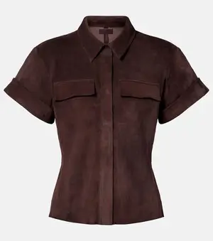 Stouls Miller Suede Shirt - Brown