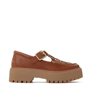 Timberland Stone Street Platform Buckle Shoe - Rust