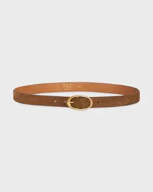 TWP Narrow Suede Belt