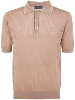 Tagliatore Classic Polo Shirt - Brown