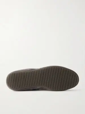 Rick Owens Suede And Nylon Sneakers - Gray