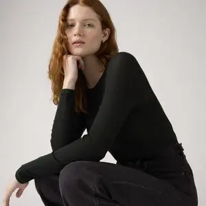 LEVI'S Sheer Long-sleeve Layering Top - Anthracite Night