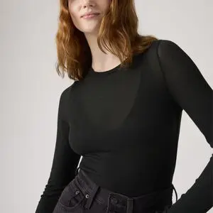 LEVI'S Sheer Long-sleeve Top