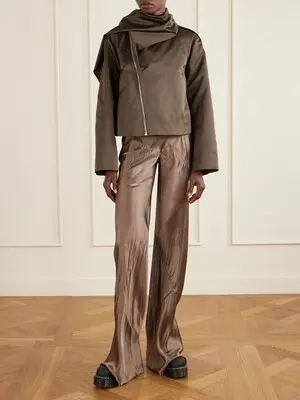 Rick Owens Bias Satin Flared Pants