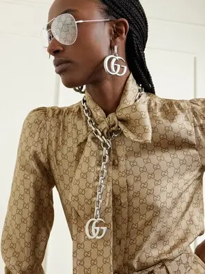 Gucci Gg Marmont Oversized Earrings