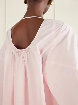 Jacquemus Paysan Oversized Cotton-blend Mini Dress - Pink