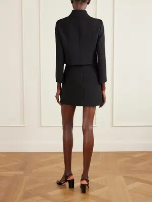 Gucci Cropped Wool-crepe Jacket