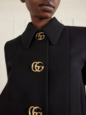 Gucci Cropped Wool-crepe Jacket
