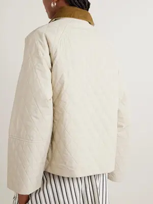 Barbour Kirby Cotton-corduroy Trimmed Quilted Jacket