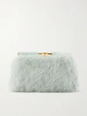Dolce & Gabbana Marlene Shearling Shoulder Bag - Green