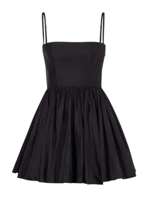 Alaïa Taffeta Bustier Mini Dress - Black