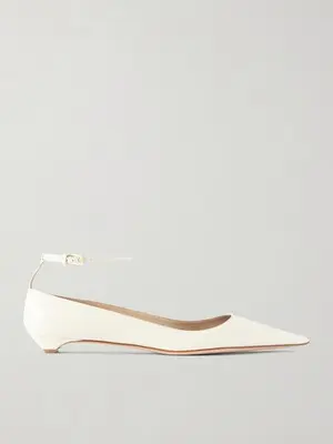 TOM FORD Patent-leather Ballet Flats - Ivory
