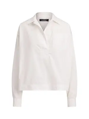 Ralph Lauren Cropped Cotton Shirt - White